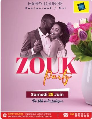 Zouk Party au Happy Lounge - Mamafrica loisirs : vos activités en Côte ...